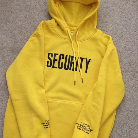 Sweaters | Purpose Tour Security Hoodie | Poshmark